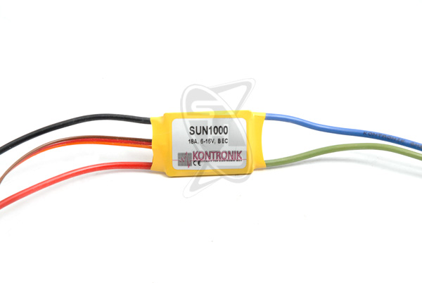 Kontronik SUN 1000 ESC – Singapore Hobby